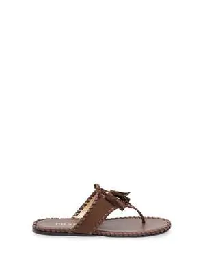 Prada Suede Flat Sandals - Multicolor