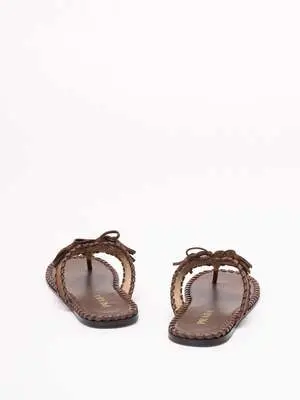Prada Suede Flat Sandals