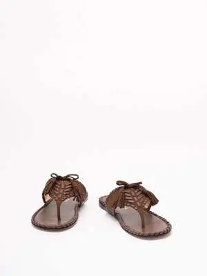 Prada Suede Flat Sandals - Multicolor
