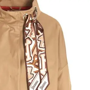 Herno Scarf Detailed Trench Coat