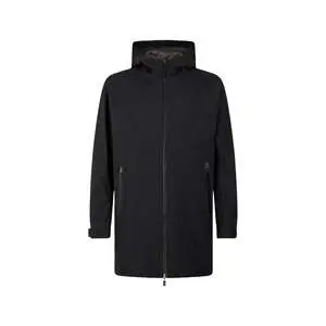 Herno Hooded Parka Coat - Black
