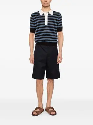 Gucci Cotton Twill Logo Shorts - Multicolor