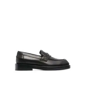 Versace Medusa Leather Loafers