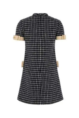 Valentino Garavani Embroidered Tweed Mini Dress - Multicolor