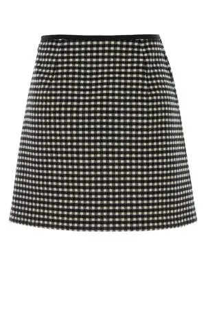 Valentino Garavani Embroidered Flannel Mini Skirt - Multicolor