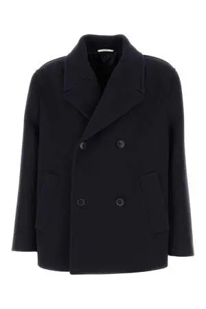 Valentino Garavani Midnight Wool Coat - Blue