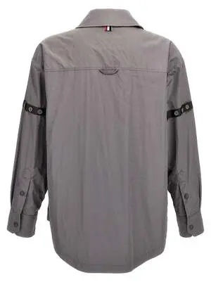 Thom Browne Snap Front' Overshirt - Gray