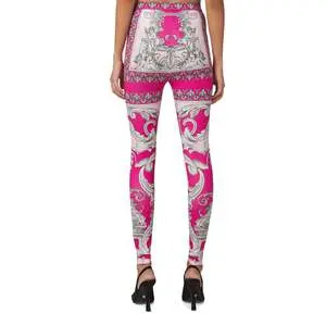 Versace Baroque Print Leggings - Multicolor
