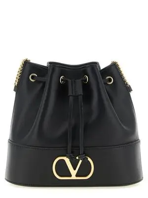 Valentino Garavani Gold Tone Bucket Bags For Women