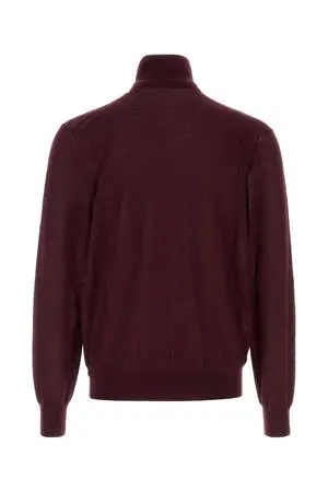 Saint Laurent Aubergine Wool Sweater