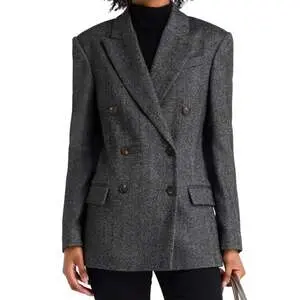 Brunello Cucinelli Herringbone Wool Blazer