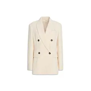Brunello Cucinelli Double-breasted Blazer - White
