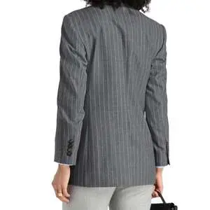 Brunello Cucinelli Pinstriped Wool Blazer