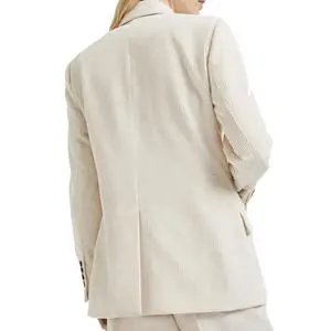 Brunello Cucinelli Corduroy Double-breasted Blazer - White