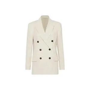 Brunello Cucinelli Corduroy Blazer - White