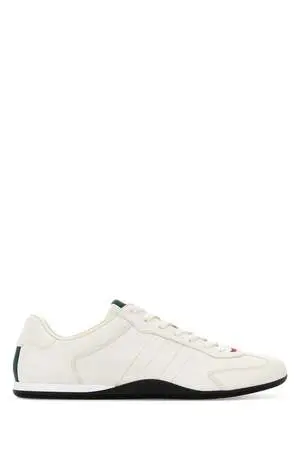 Gucci Leather Shift Sneakers - White