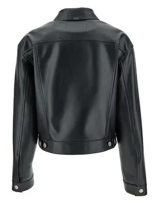Balenciaga Cropped Leather Jacket - Multicolor