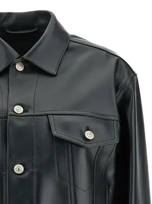 Balenciaga Cropped Leather Jacket - Multicolor