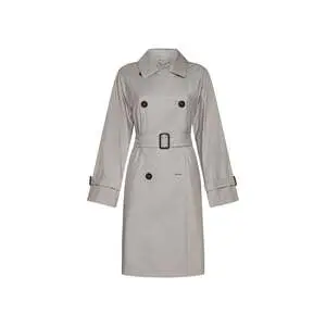 Max Mara Blend Cotton Trench Coat - Cream