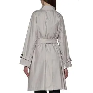 Max Mara Blend Cotton Trench Coat - Cream