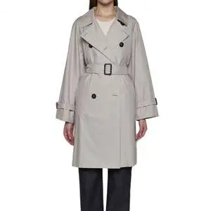 Max Mara Cotton Trench Coat - Cream