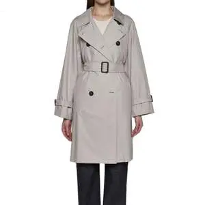 Max Mara Cotton Trench Coat - Cream