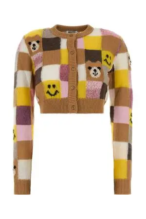 Moschino Embroidered Nylon Blend Cardigan - Multicolor