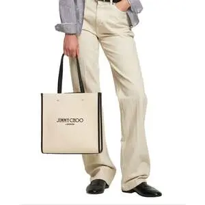 JIMMY CHOO Medium Logo Tote Bag