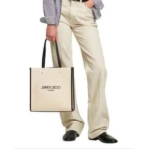 JIMMY CHOO Medium Tote Bag - Cream