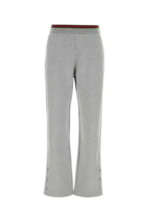 Gucci Grey Cotton Blend Joggers - Gray
