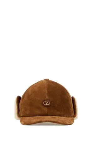 Valentino Garavani Suede Baseball Cap - Brown