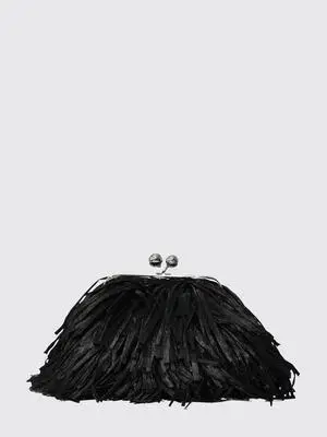 Max Mara Fringed Clutch - Black
