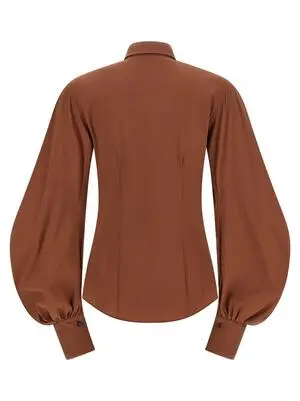 Brunello Cucinelli Cotton Poplin Shirt - Brown