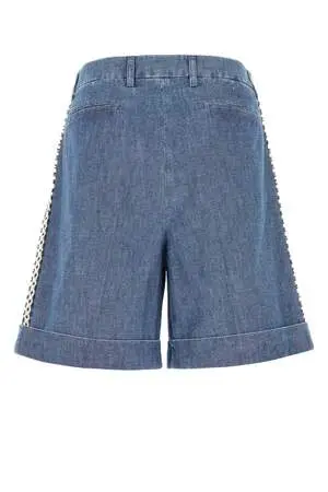 Valentino Garavani Denim Bermuda Shorts