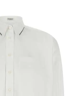 Brunello Cucinelli Shiny Trim' Shirt
