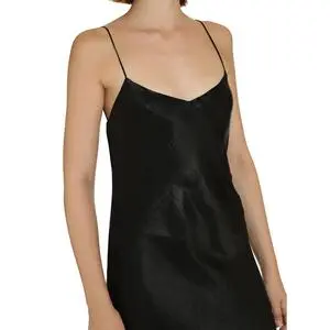 Saint Laurent Satin Long Dress