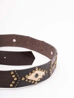 GOLDEN GOOSE Sierra Leather Belt - Multicolor