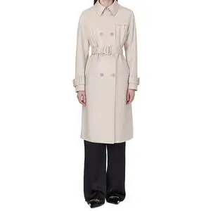 Herno Cotton Trench Coat - White