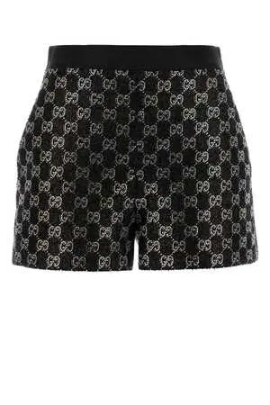 Gucci Tweed Shorts - Black