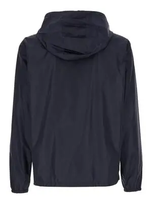 Valentino Garavani Blue Jacket With Vlogo Detail In Nylon