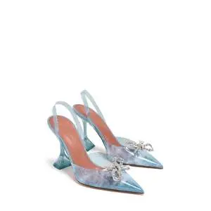 Amina Muaddi Rosie Glass Pumps - Blue