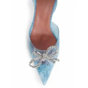 Amina Muaddi Rosie Glass Pumps - Blue
