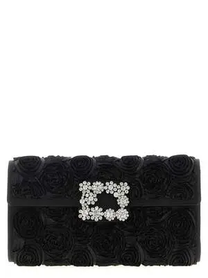 ROGER VIVIER Efflorescence' Clutch - Black