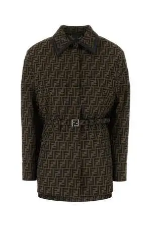 Fendi Embroidered Canvas Shirt - Multicolor