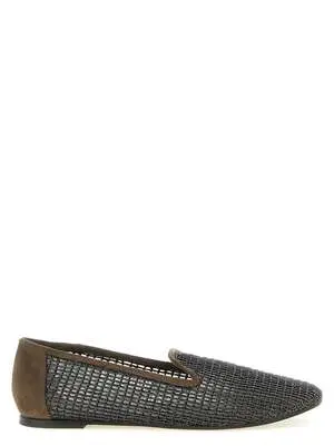 Brunello Cucinelli Embroidery' Mesh Loafers