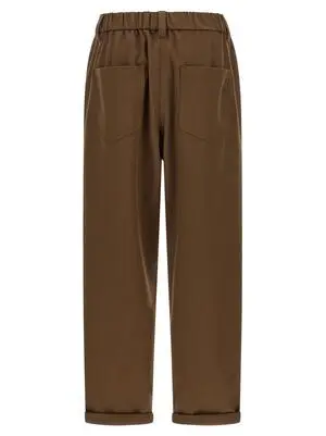 Brunello Cucinelli Baggy Pull-on Pants - Brown