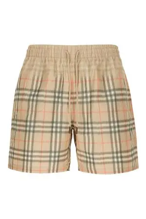 Burberry Checked Swimwear - Multicolor