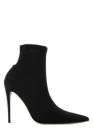 Dolce & Gabbana Fabric Ankle Boots - Black