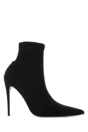 Dolce & Gabbana Fabric Ankle Boots - Black
