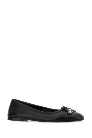 Balenciaga Leather City Up Ballerinas